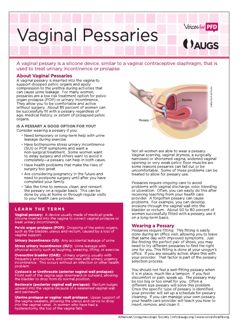 Vaginal Pessaries | PDF