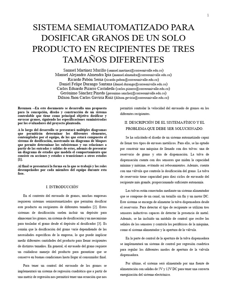 Taller de Ing 2. Fase de Concepción | PDF