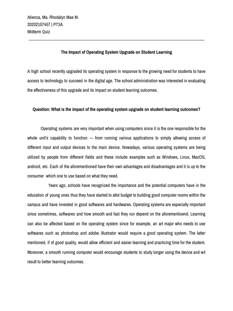 Atienza Pt3a | PDF | Operating System | Internet