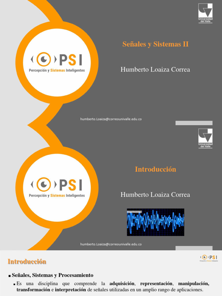Señales y Sistemas LL Univalle | PDF