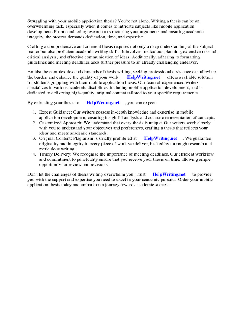 Mobile Application Sample Thesis | PDF | Mobile Phones | Mobile App