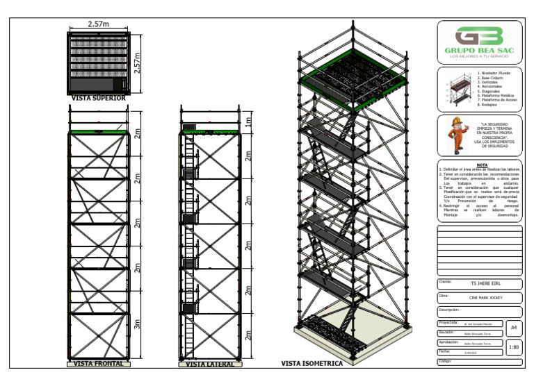 Modulación y Seguridad en Andamios | PDF
