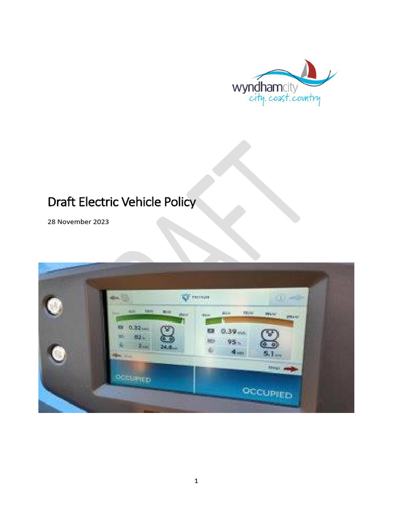Electric Vehicle Policy - Draft For Consultation - 28 November 2023 ...