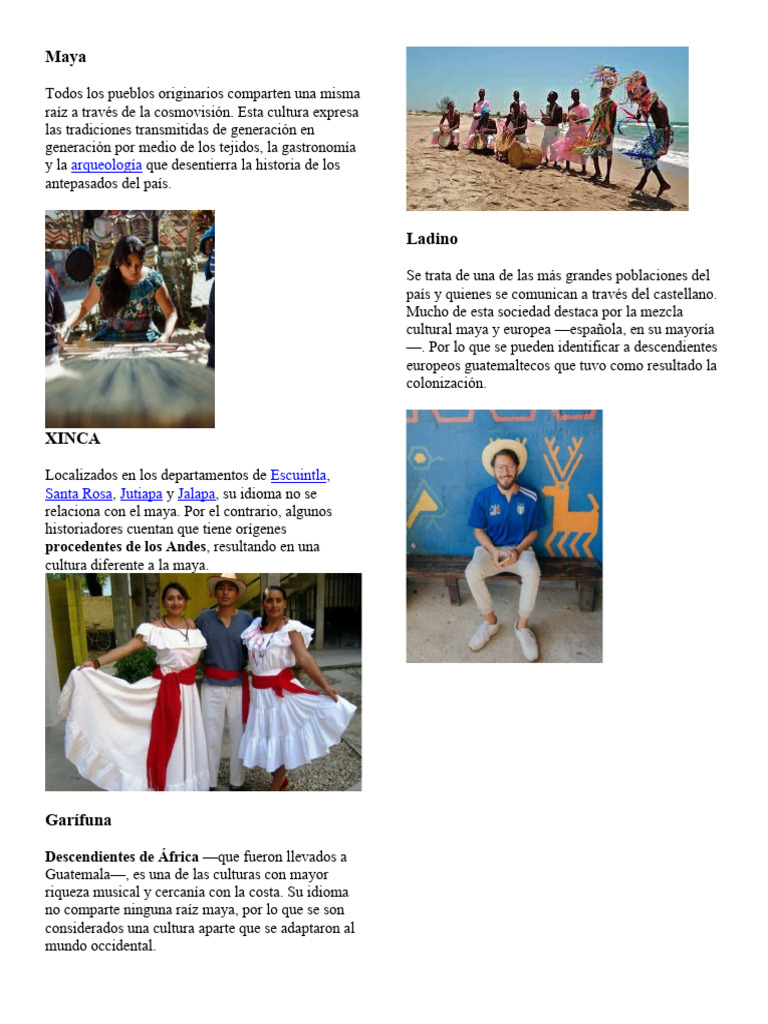 4 Culturas de Guatemala | PDF