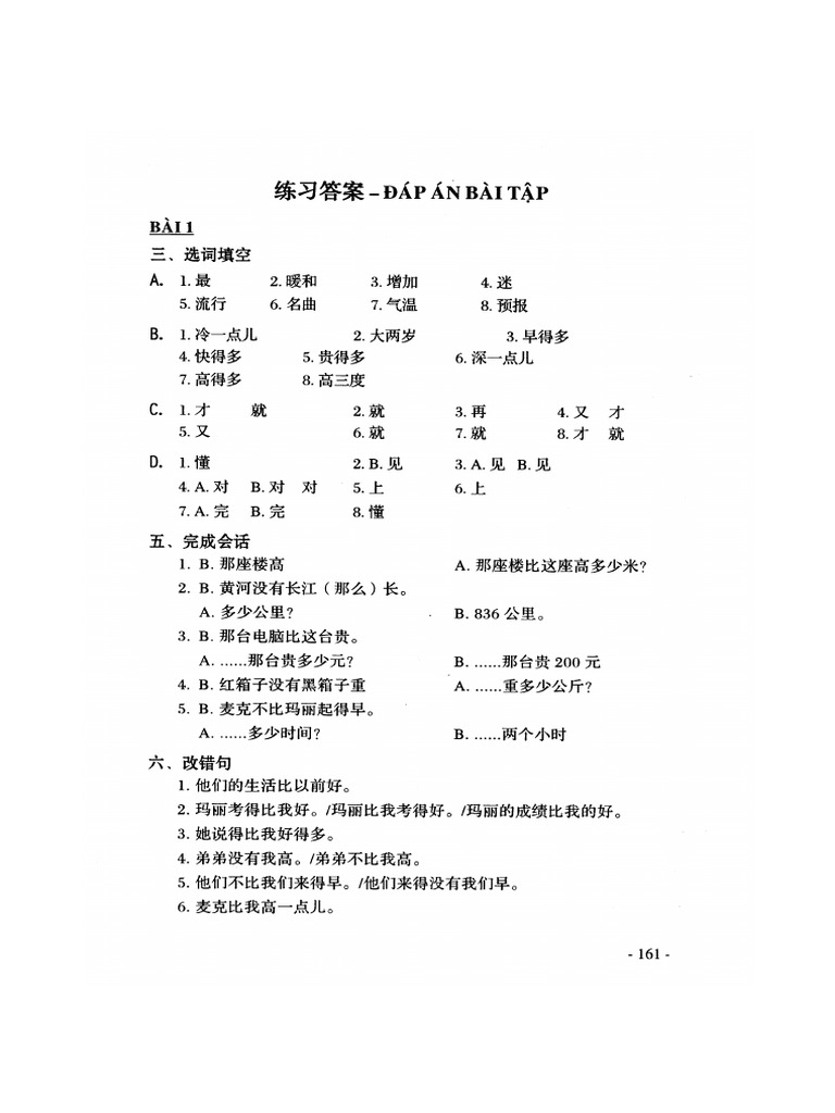Dap An Bai Tap Q3 | PDF