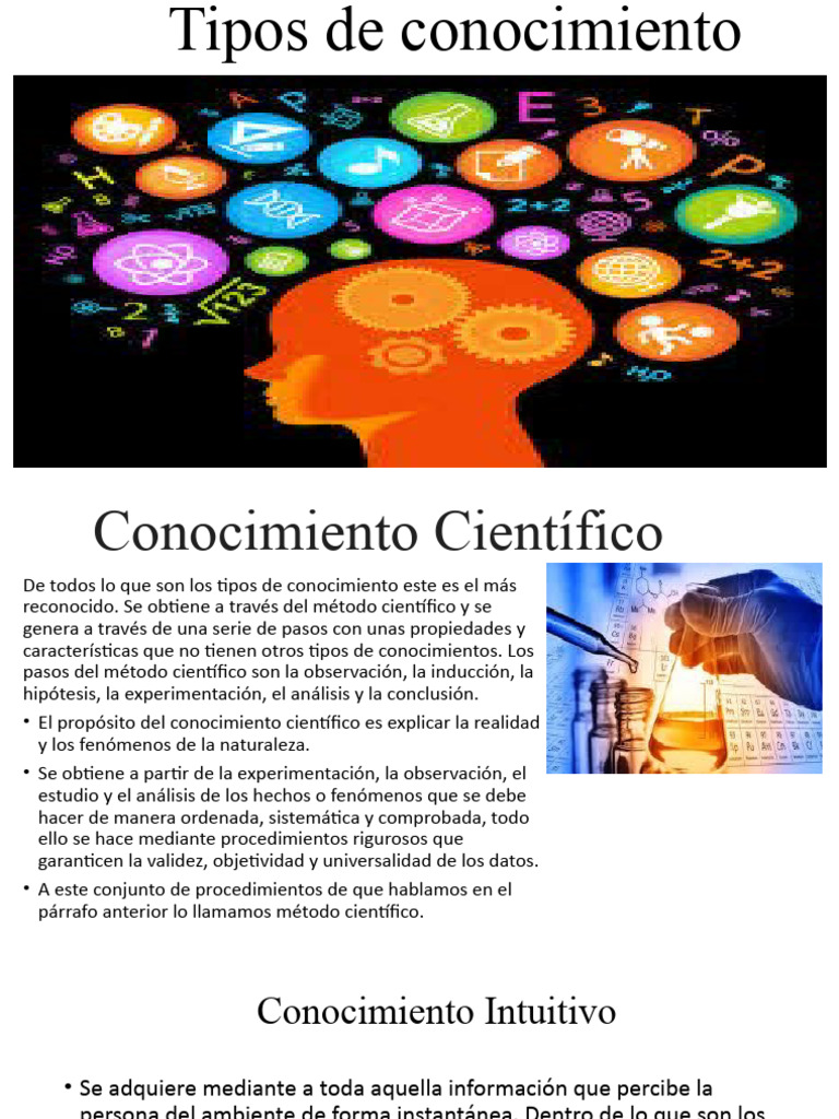 Tipos de Conocimiento | PDF