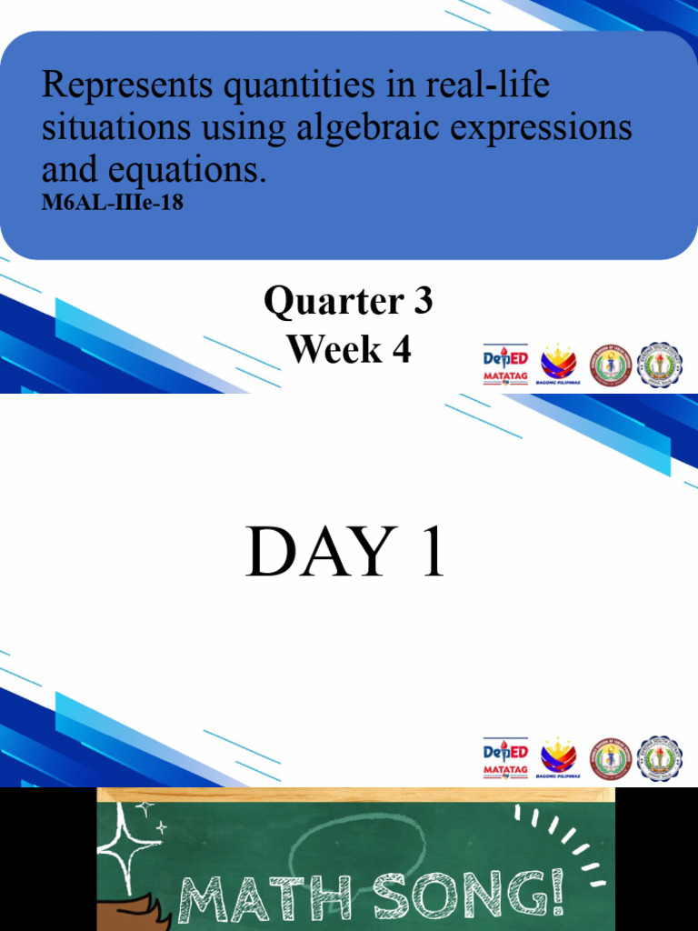 Math 6 PPT Q3 Week 4 | PDF | Equations | Numbers