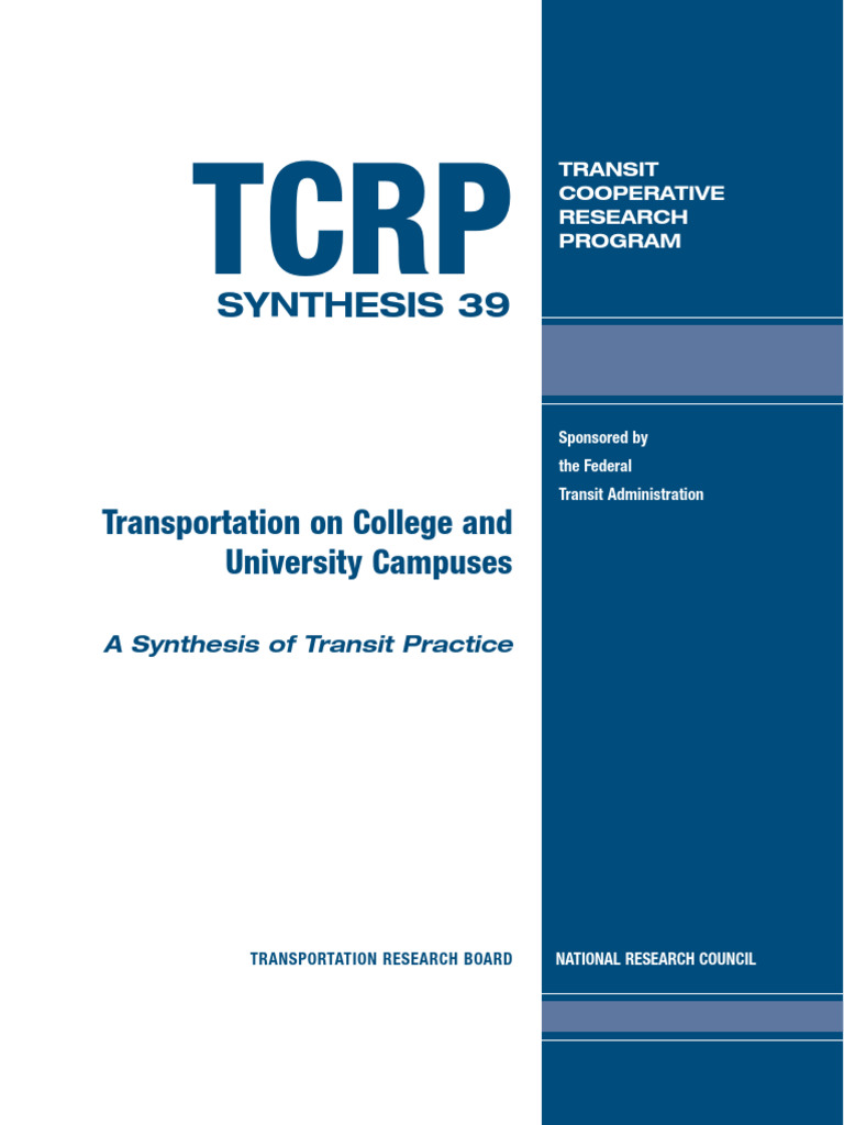 Transportation On College and University Campus | PDF