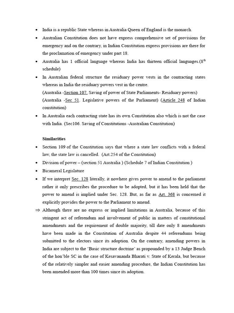 Australia | PDF | Constitution | Constitutional Amendment