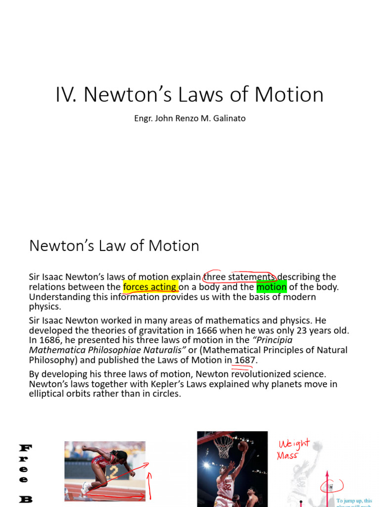 Newtons Laws of Motion | PDF
