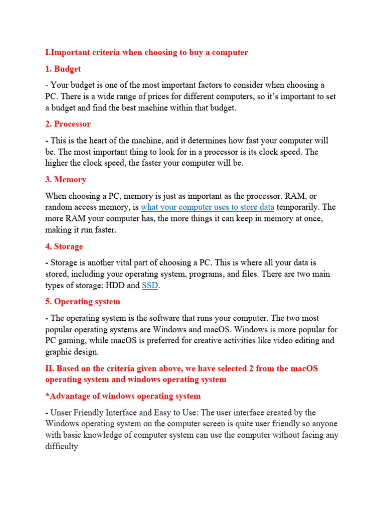 Report | PDF | Operating System | Mac Os