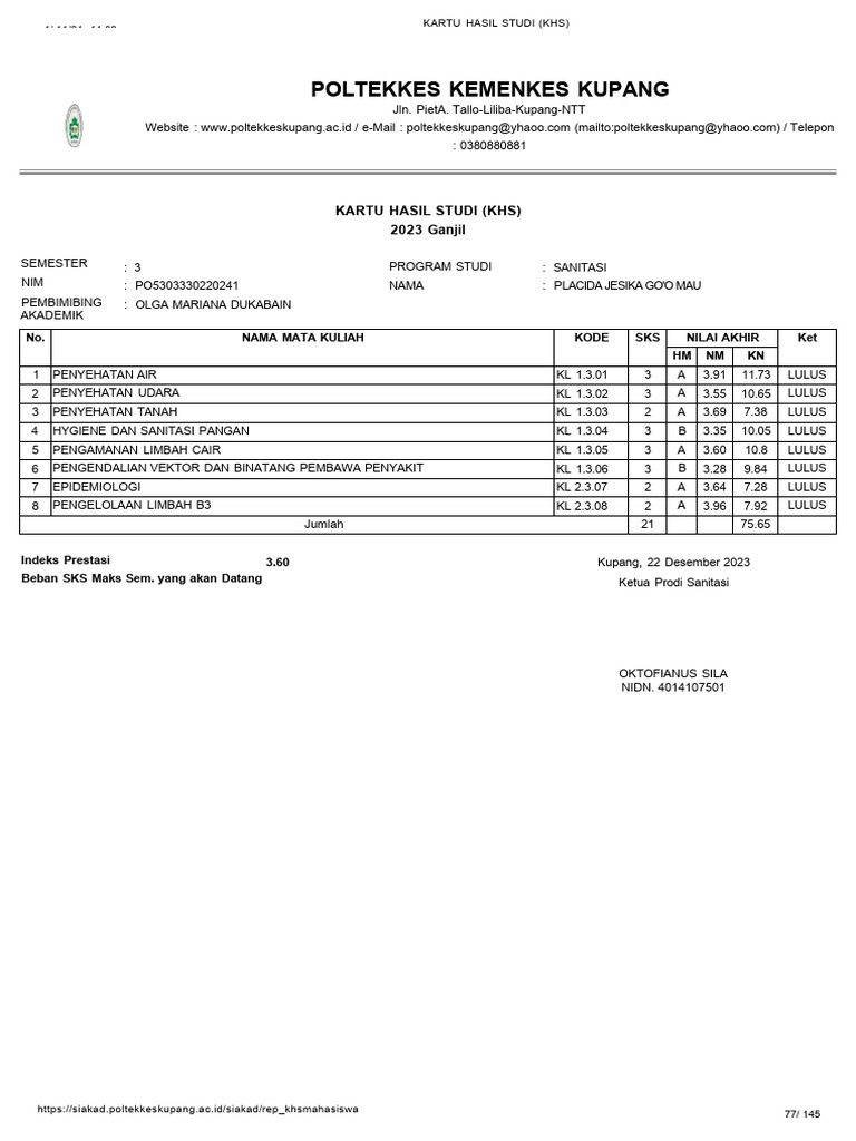 KHS SMT 3 - Placida Jesika Go'o Mau | PDF