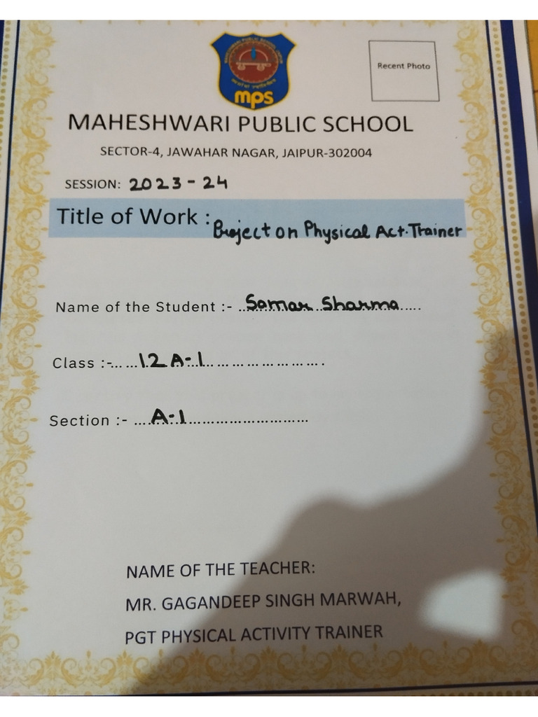 Physical Activity Trainer Project | PDF