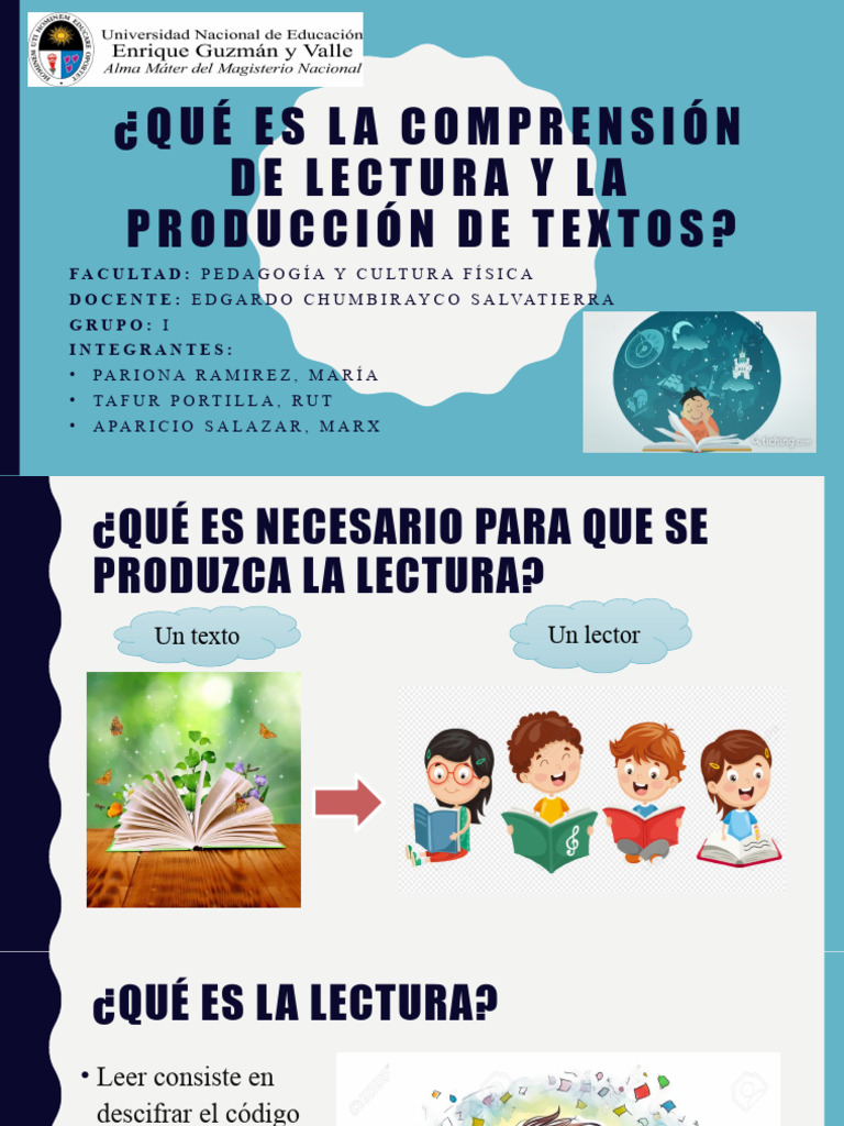 Que Es La Comprension Lectora - Comunicacion | PDF