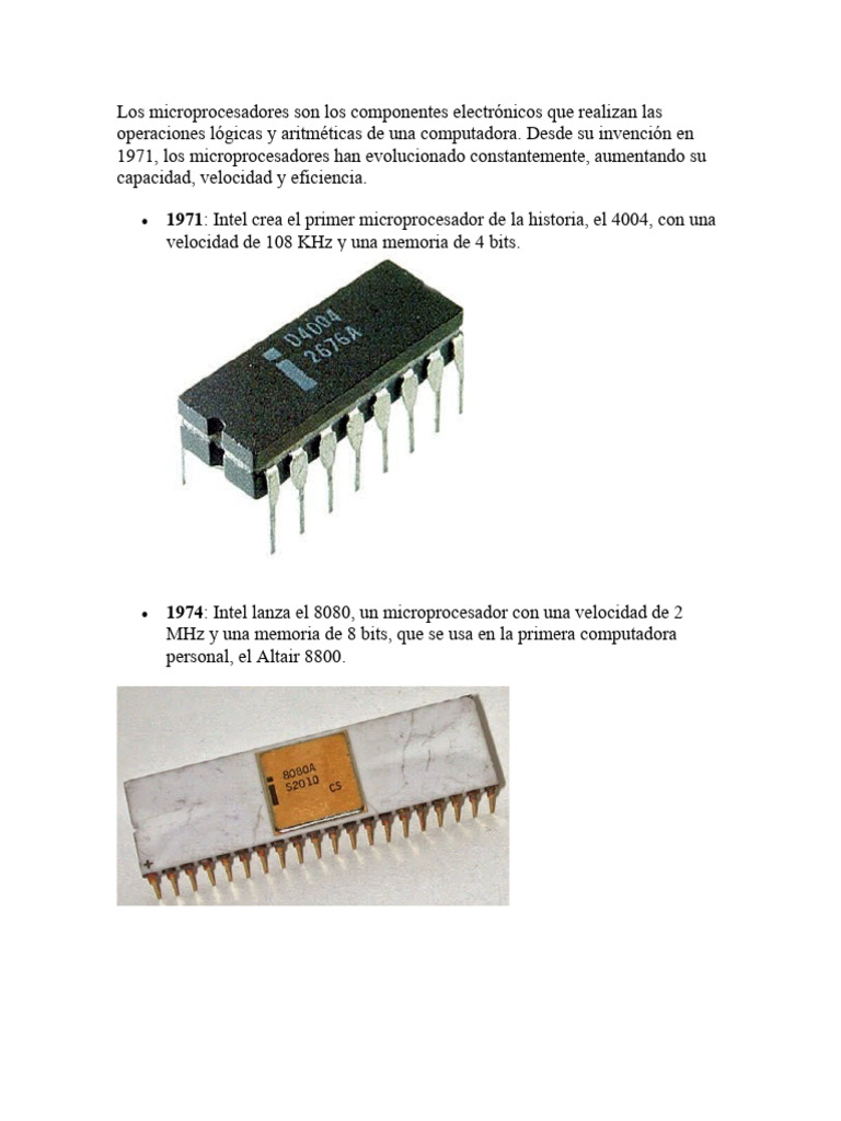 Linea Del Tiempo Adner | PDF | Microprocesador | Intel