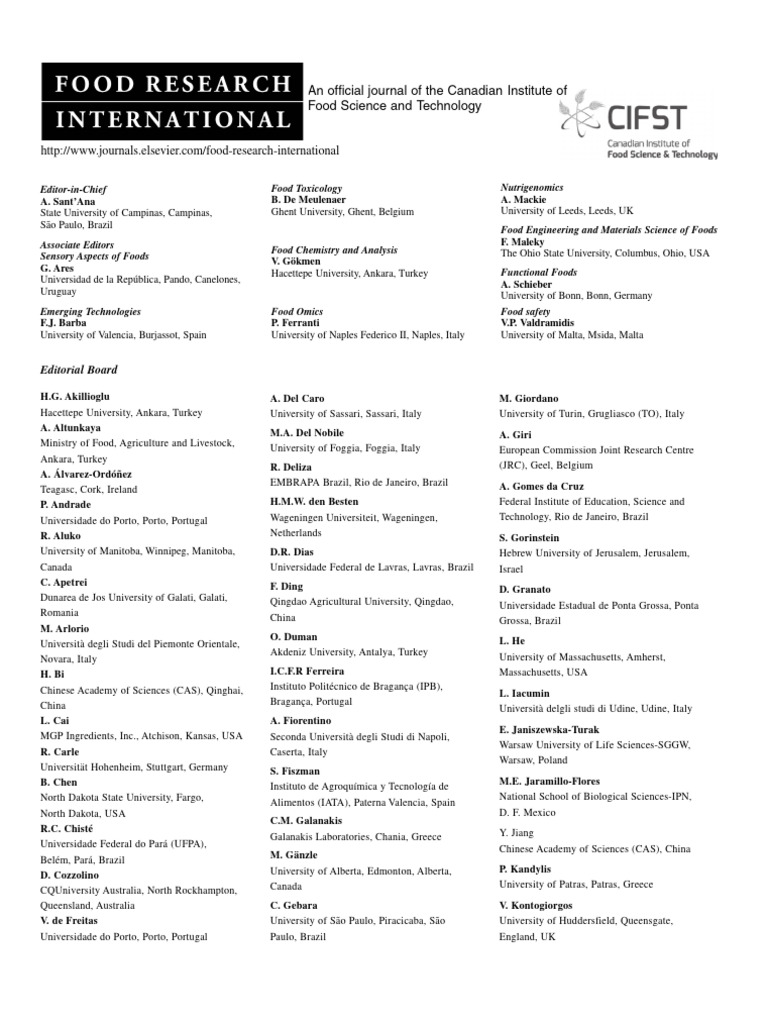 Editorial-Board_2017_Food-Research-International | PDF