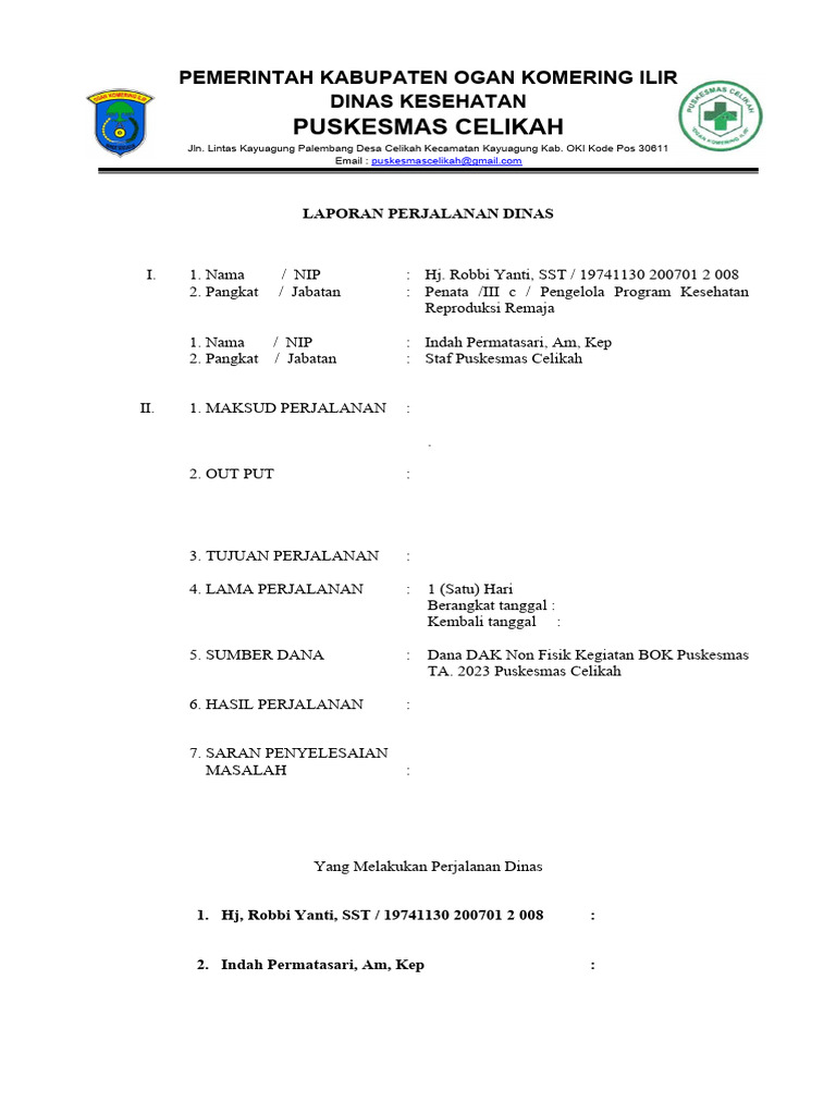 Perjalanan Dinas (LPD) | PDF