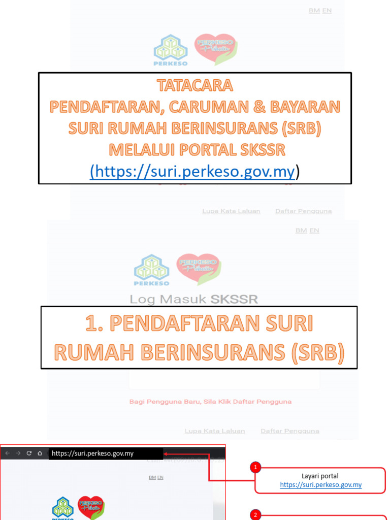 Panduan Pengguna Sistem Suri Perkeso - Pendaftaran Caruman Dan Bayaran 010823 | PDF