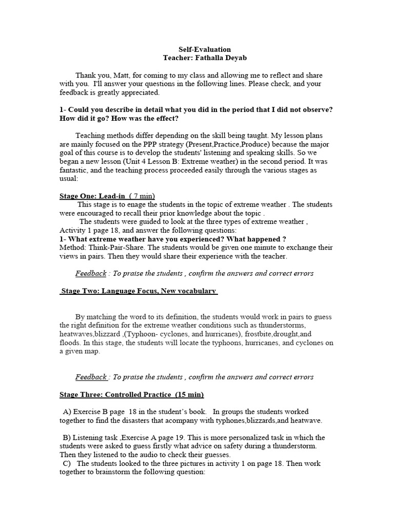 Self Evaluation | PDF | Motivation | Motivational