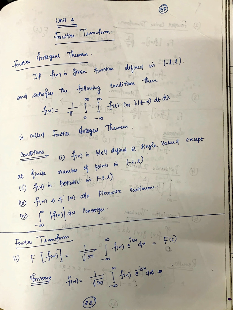 Unit 4 Fourier Transforms | PDF