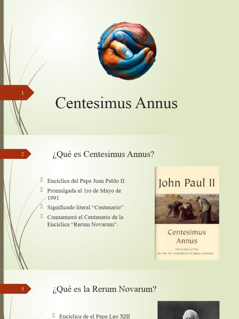 Presentación Centesimus Annus DSI | PDF | Capitalismo