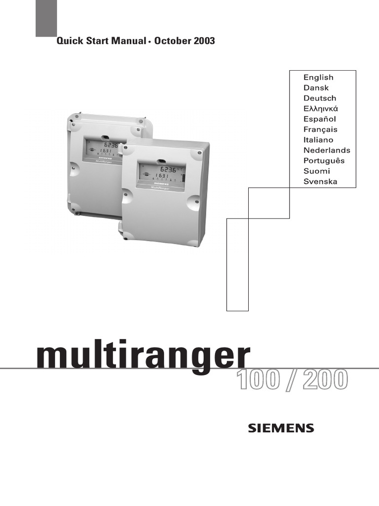 Multiranger 100 | PDF