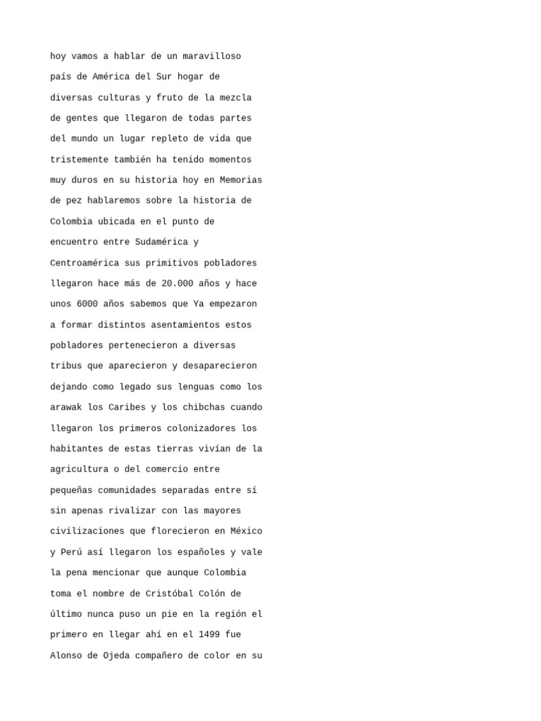 (Spanish (Auto-Generated) ) La Historia de COLOMBIA en 15 Minutos ...