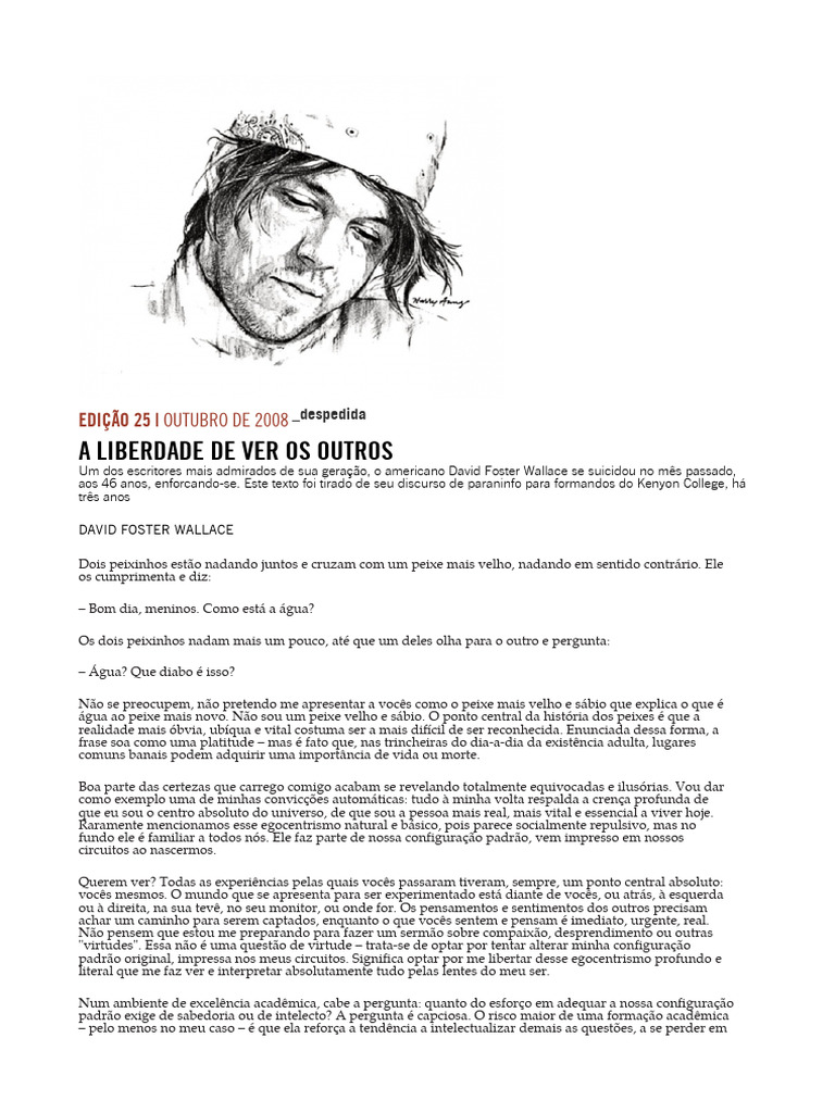 A Liberdade de Ver os Outros | PDF | Pensamento | Liberdade