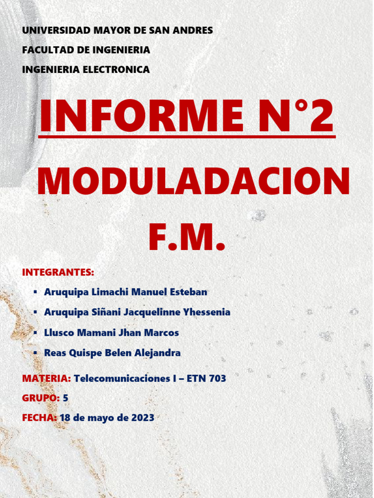 Informe 2 - Etn 703 | PDF | Guía de onda | Módem