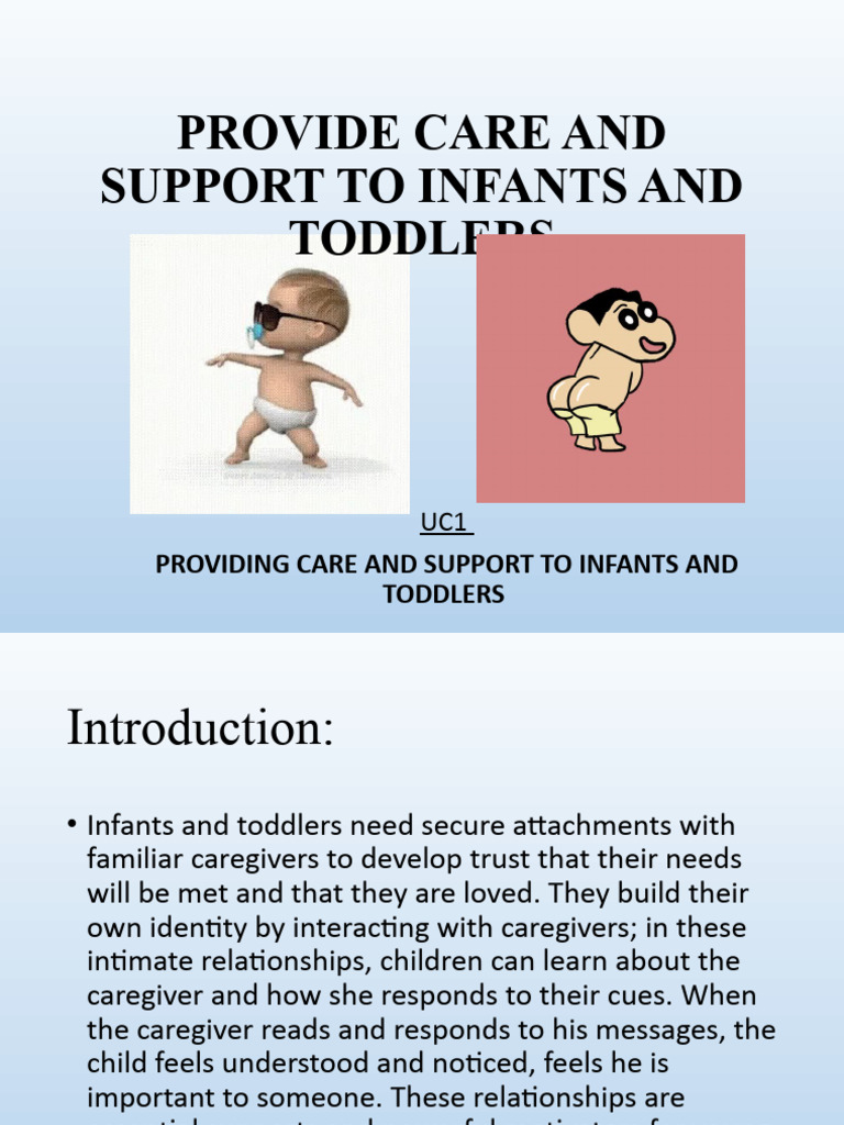 Care and Support for Infants and Toddlers | PDF