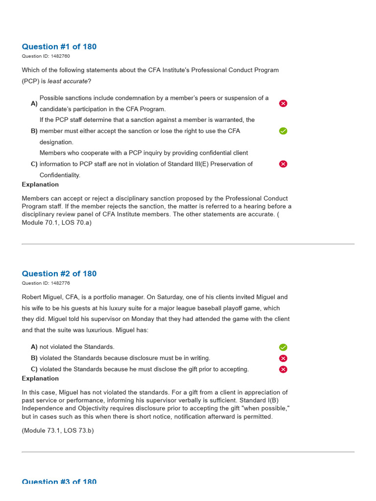 Mock Exam 1 - Answers | PDF | Investing | Business