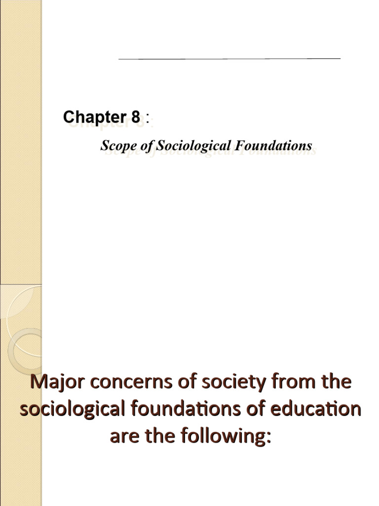 Dokumen - Tips - Scope of Sociological Foundations | PDF | Psychology ...