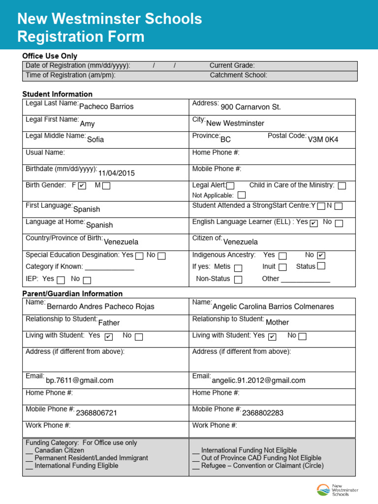 New Registration Form 2022 | PDF | Human Rights | Government And Personhood
