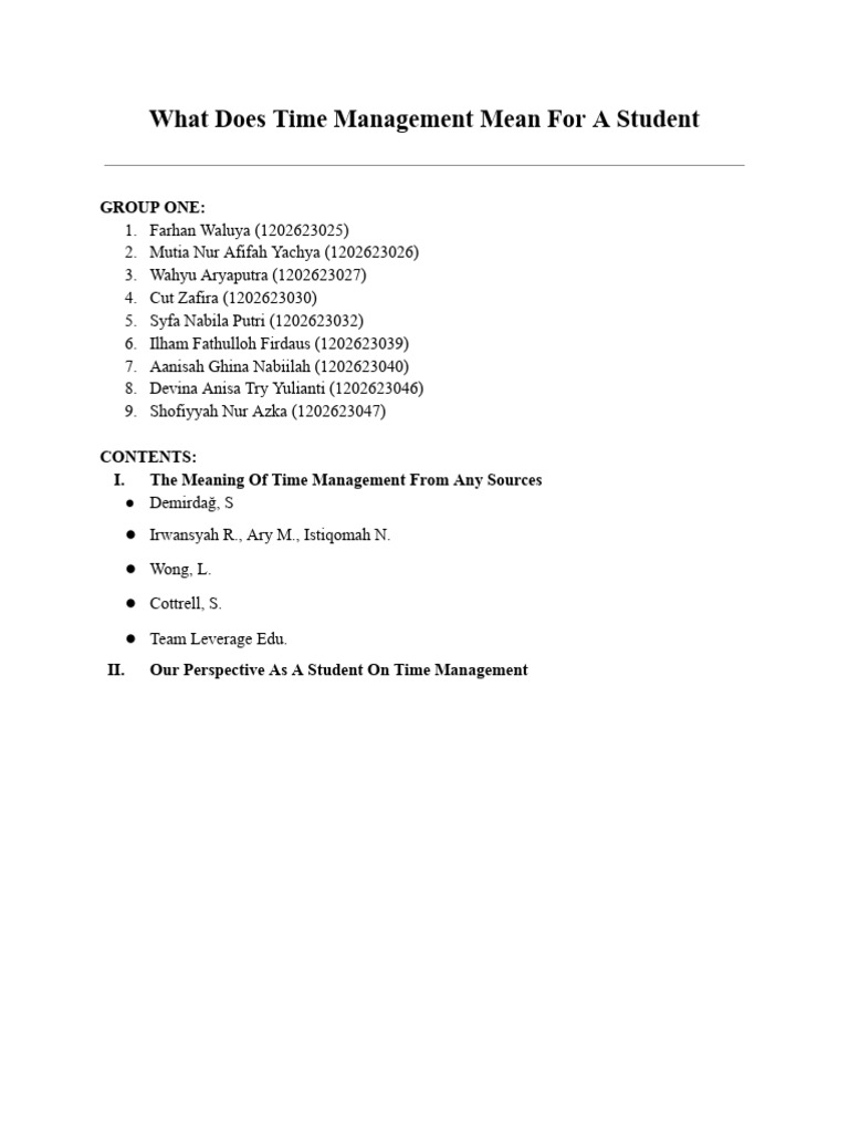 Student Time Management Guide | PDF | Professional Skills | Time Management