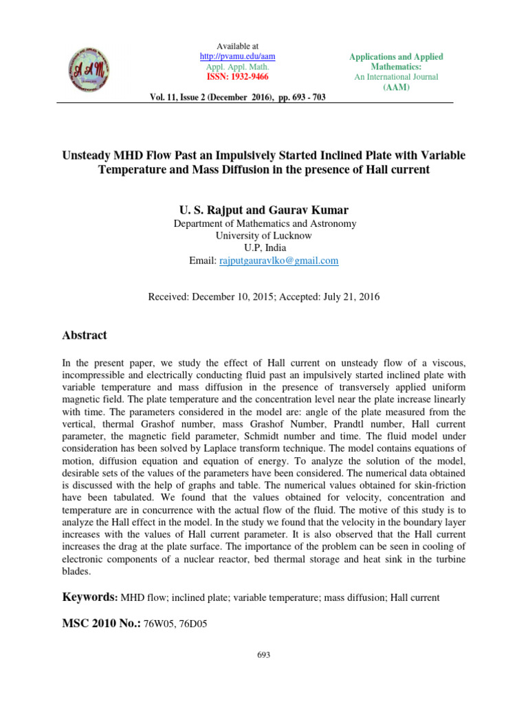 MHD Research Paper | PDF