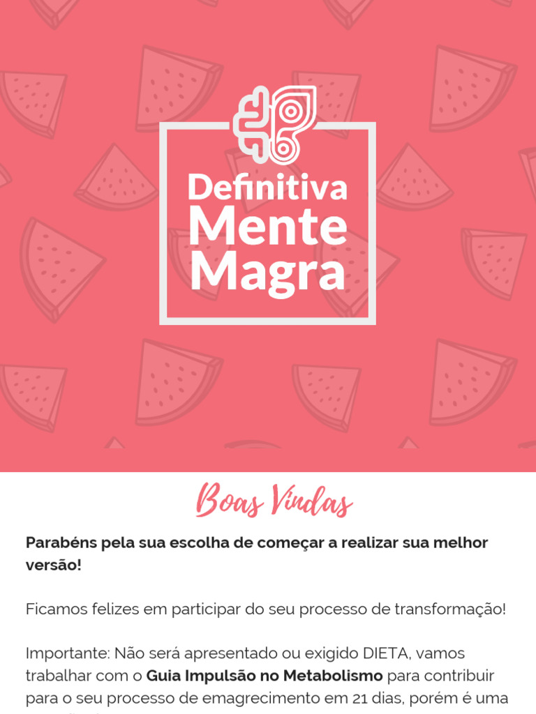 Programa Definitiva Mente Magra | PDF