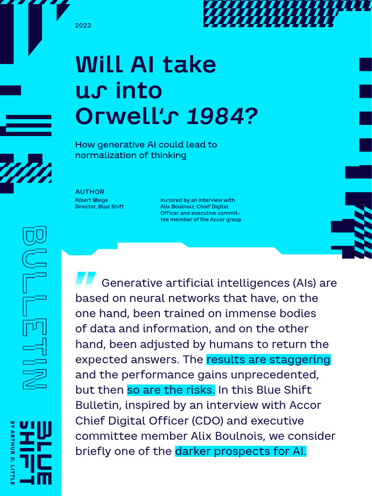 ADL - Blue - Shift - Bulletin - Will - AI - 1984 | PDF | Artificial Intelligence | Intelligence ...