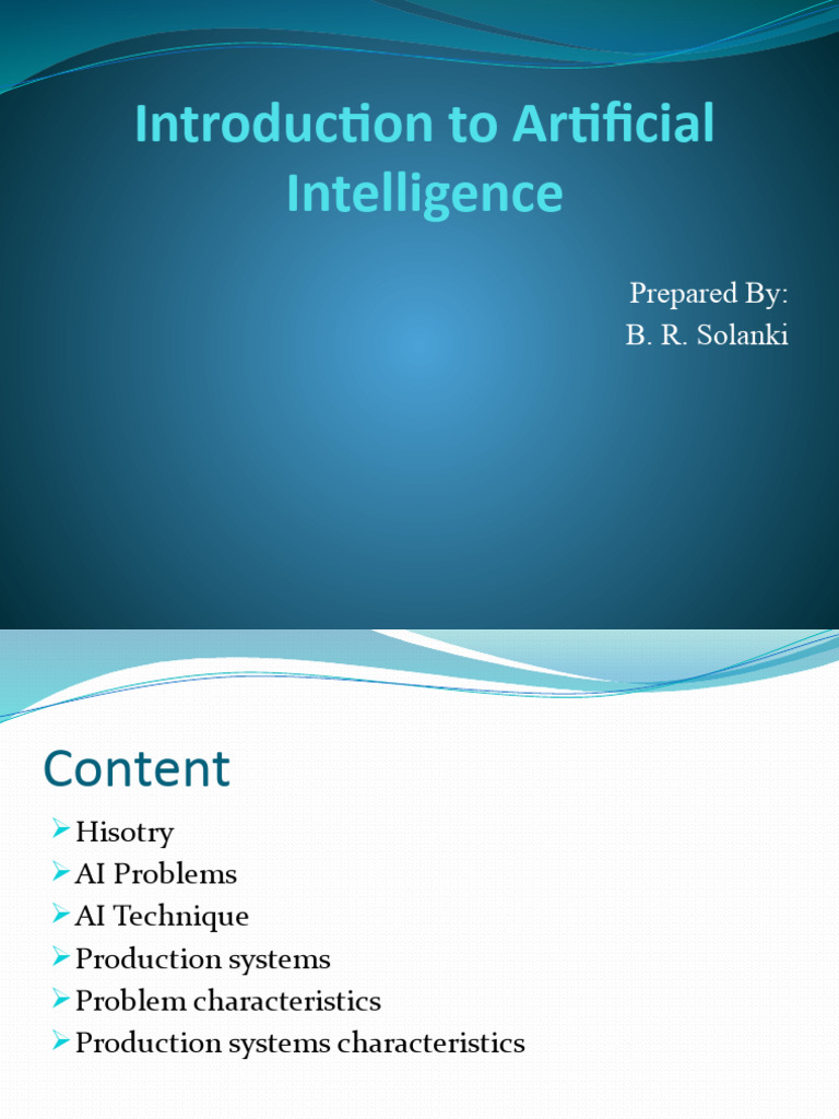 Introduction To AI | PDF | Artificial Intelligence | Intelligence (AI ...