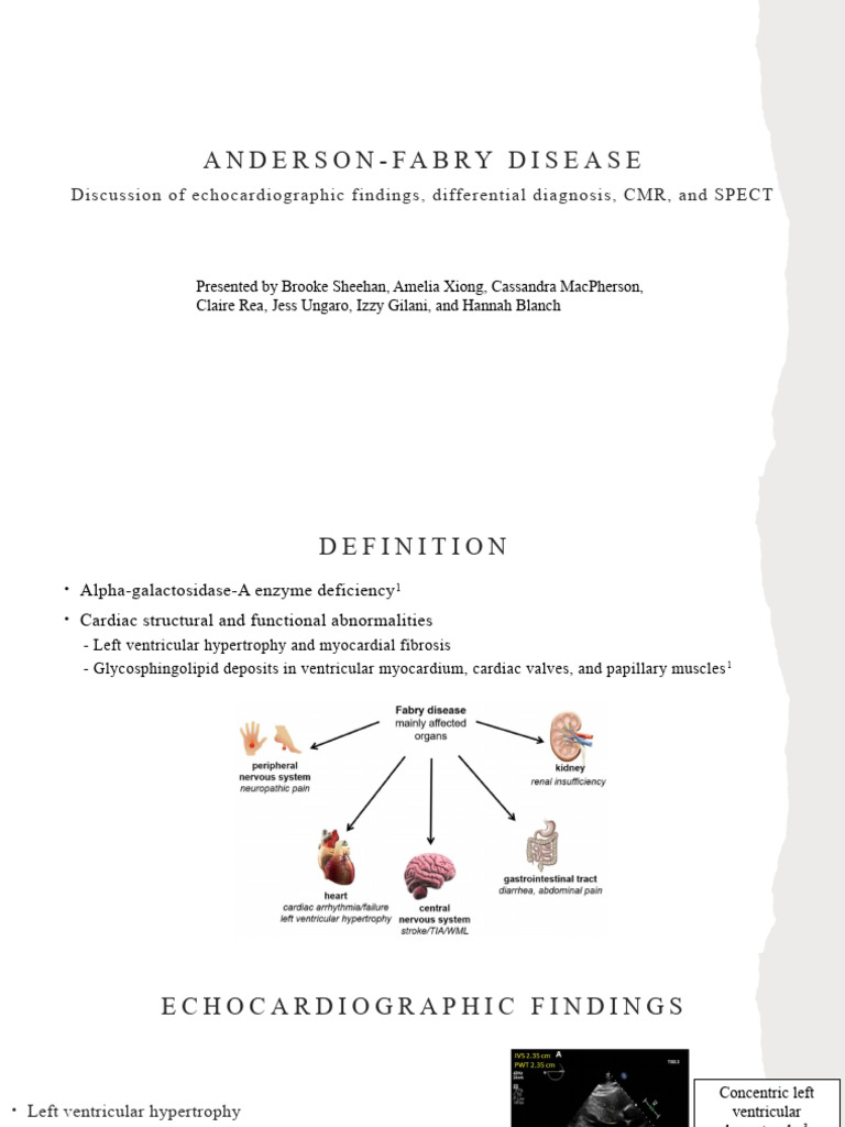 Fabry Disease: Cardiac Imaging Insights | PDF | Diastole | Ventricle ...