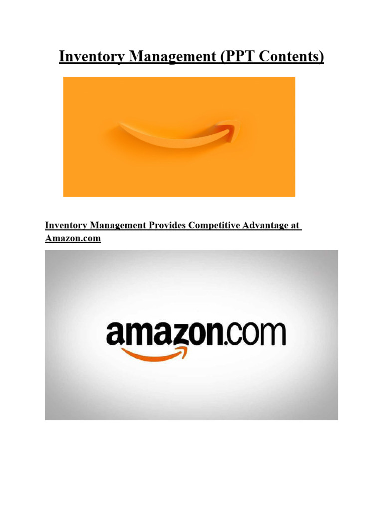 PPT-Inventory-Management | PDF | Inventory | Demand