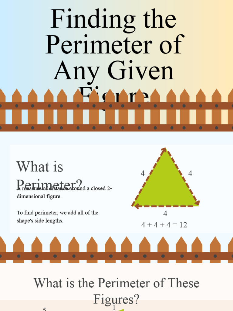 Perimeter Education Presentation in Blue Playful Style | PDF | Foot ...