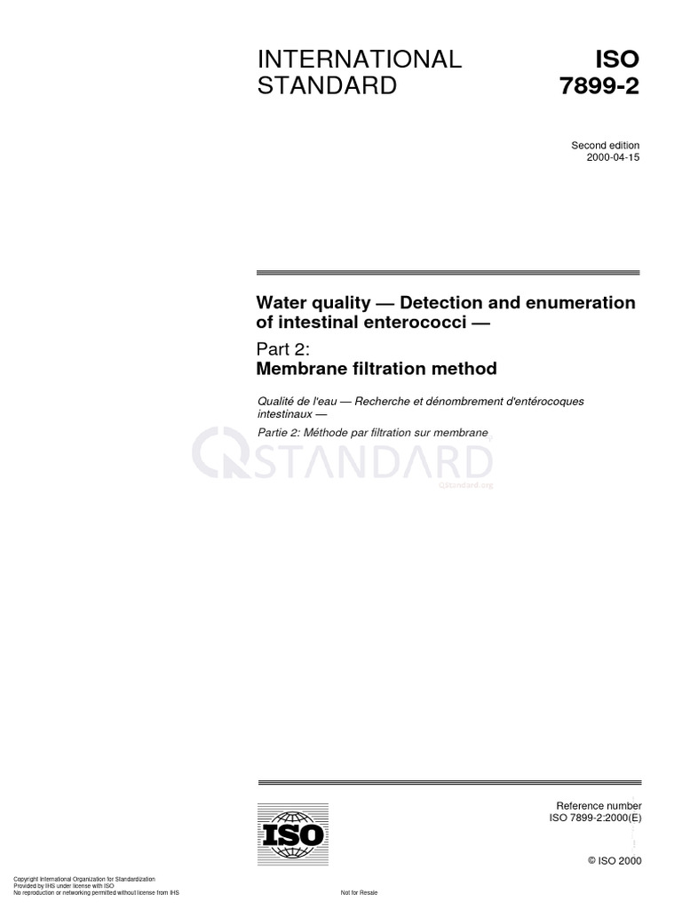 Iso 07899-2-2000 | PDF | International Organization For Standardization | Physical Sciences