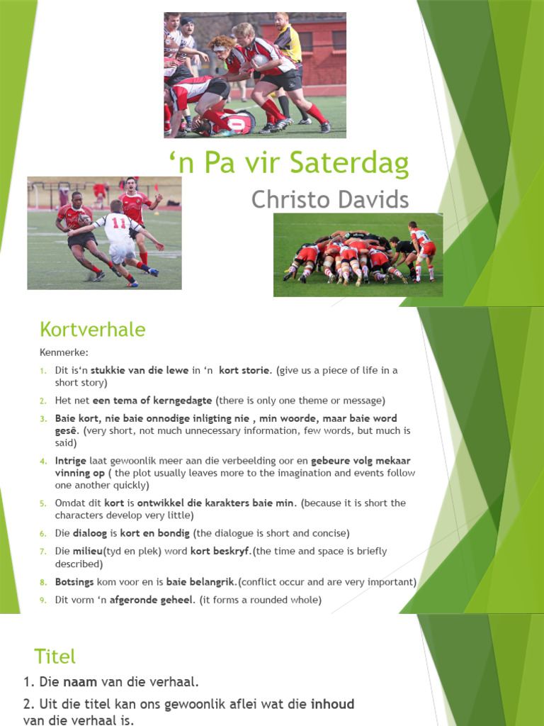 N Pa Vir Saterdag | PDF