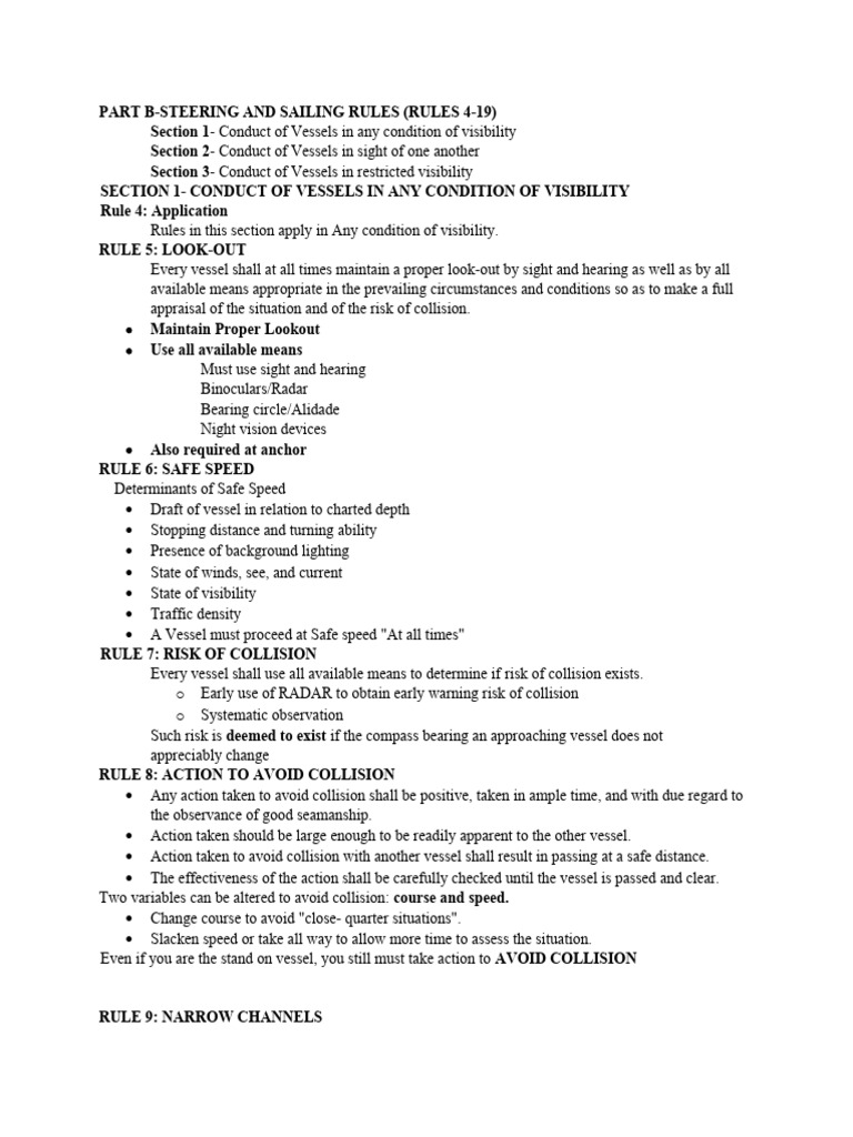 Understanding Rule 4 of COLREGS | PDF