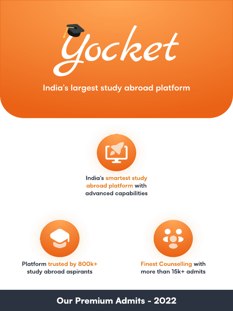 Yocket Premium+ | PDF | International Student | University And College Admission