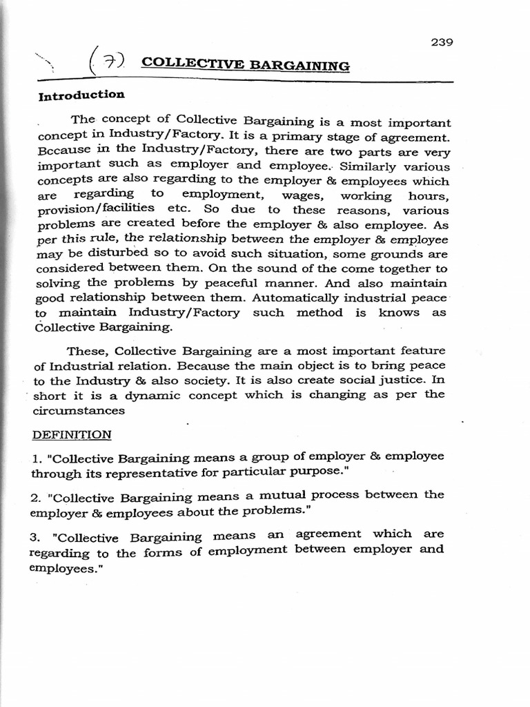 Collective Bargaining | PDF