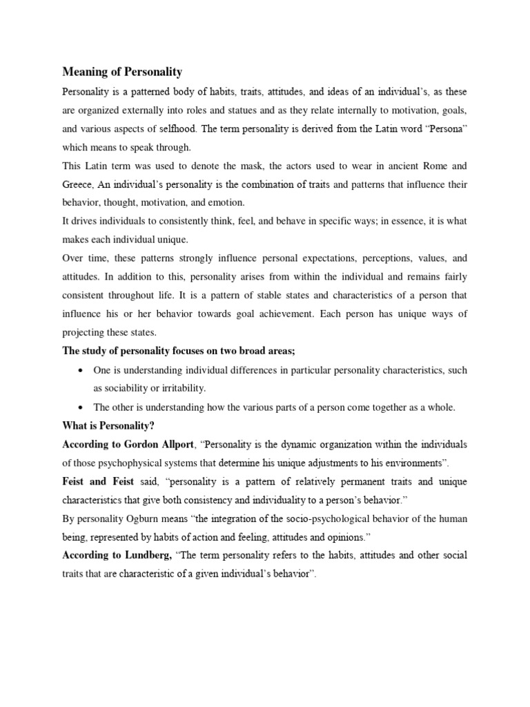 Various Definition of Ob | PDF