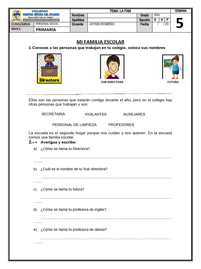 Mi Familia Escolar | PDF