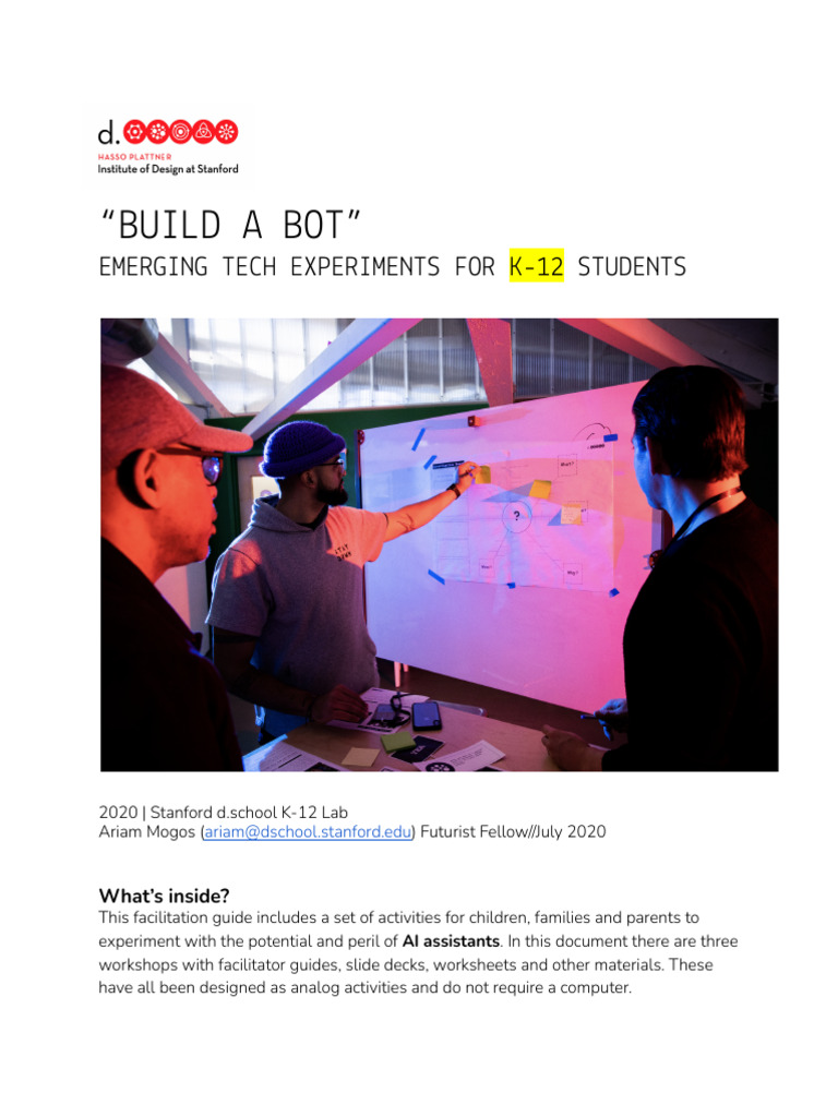 Build A Bot Facilitator Guide | PDF | Gender | Gender Studies