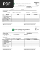 Student Clearance Form | PDF